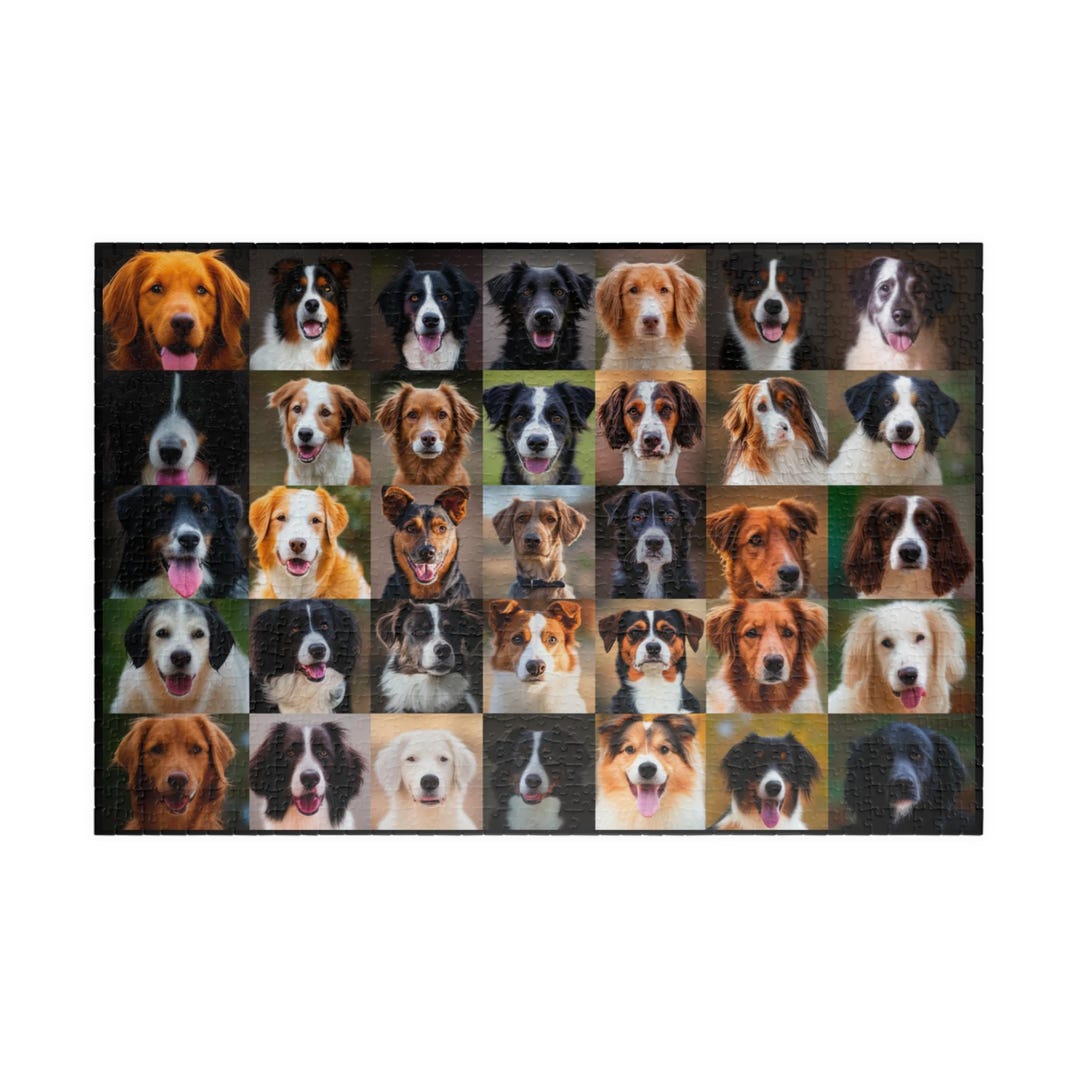 Dog Breeds Puzzle 110, 252, 520, 1014-piece Types of Dogs - Etsy