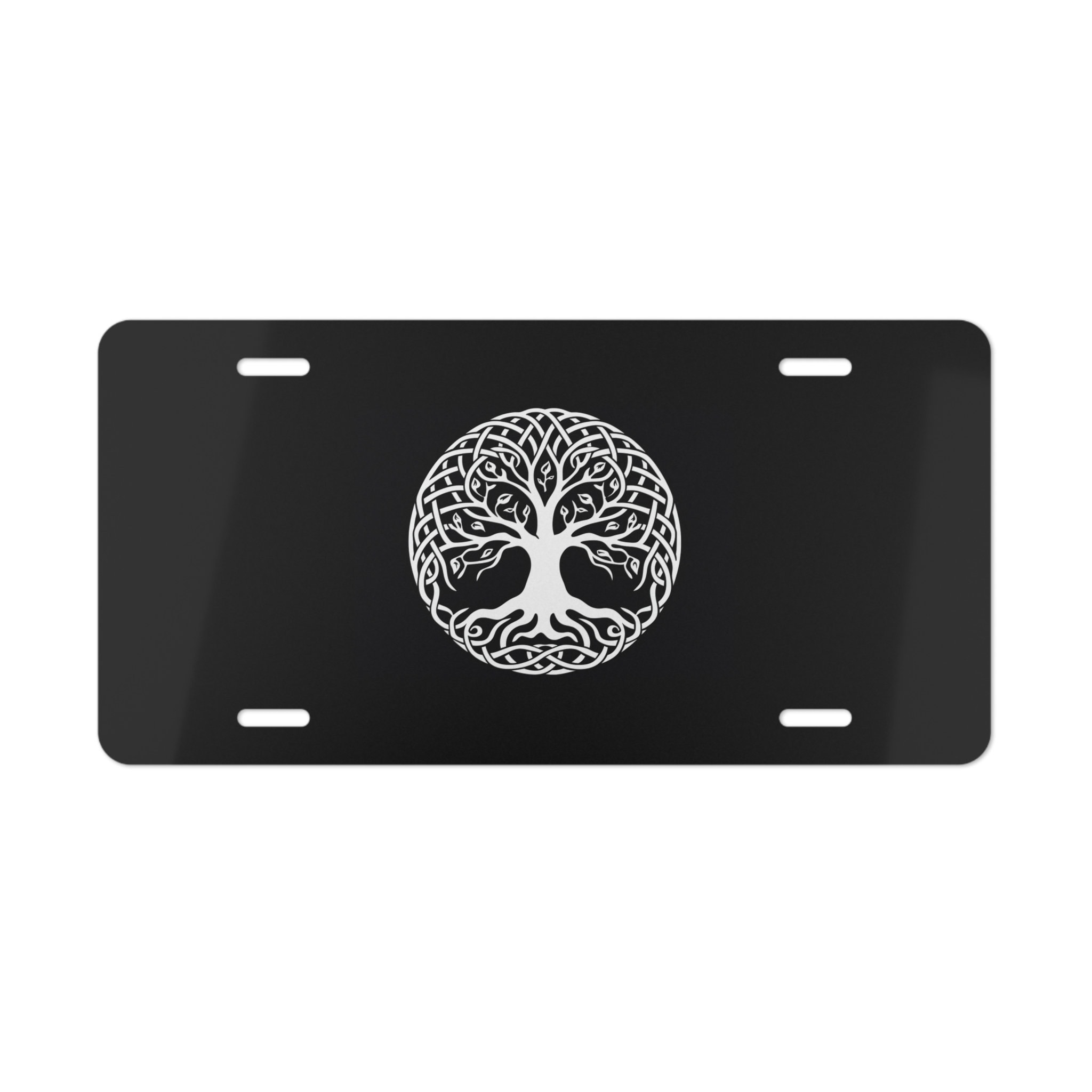 Tree of Life Celtic, Vanity Plate, Front of Car, License Plate, Black ...
