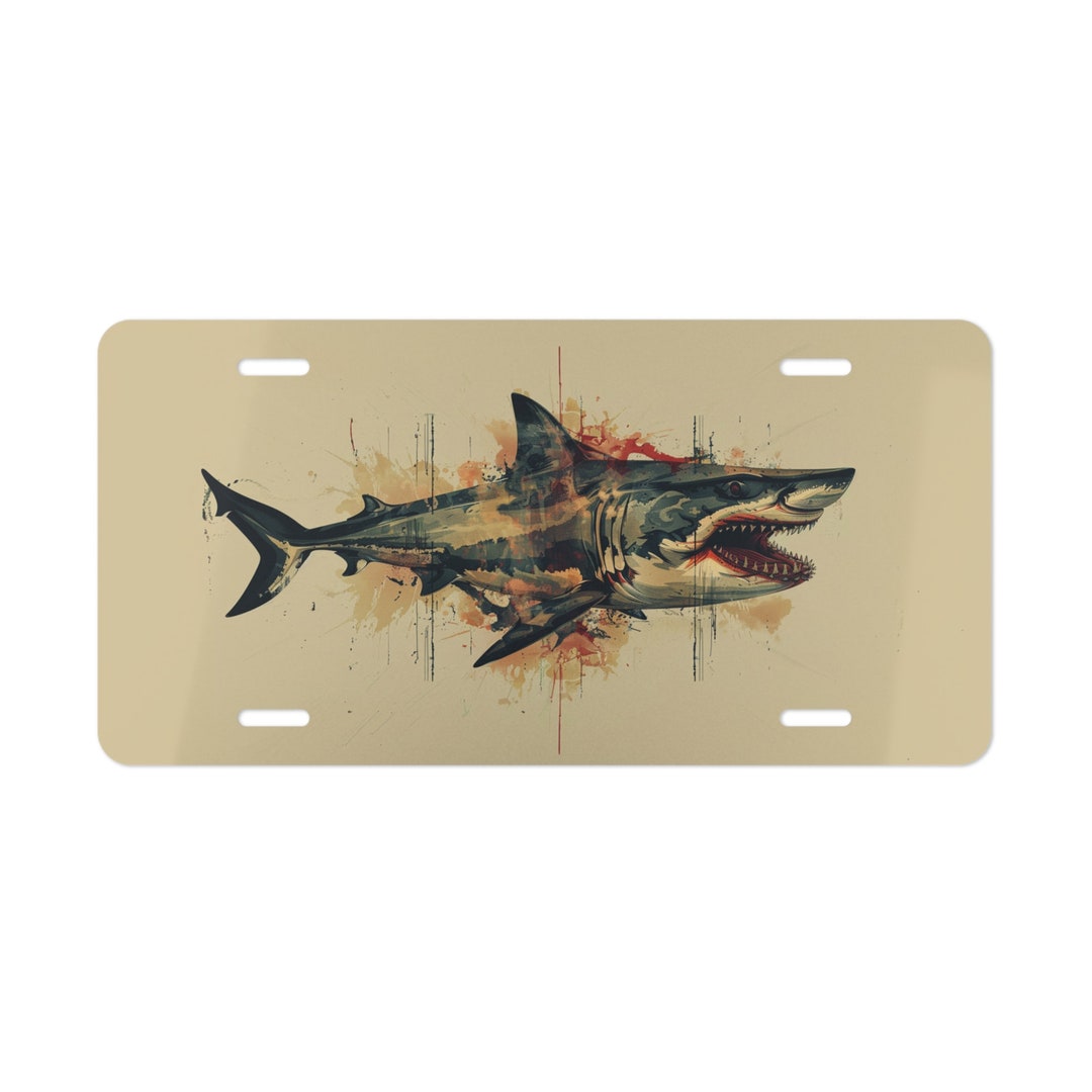 ON SALE, Shark Vanity Plate - Etsy