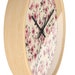 Small Pink Flowers Wall Clock Floral Design - Etsy