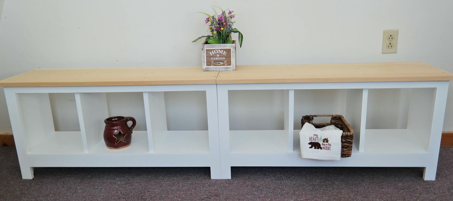 Two-tone Bench Entryway/mudroom Bench Bench Seat Entertainment | Etsy