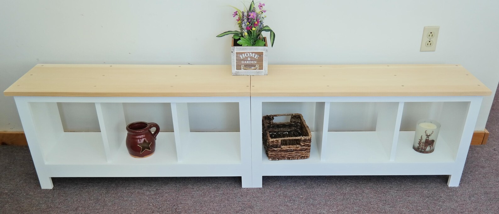 Two-tone Bench Entryway/mudroom Bench Bench Seat Entertainment | Etsy