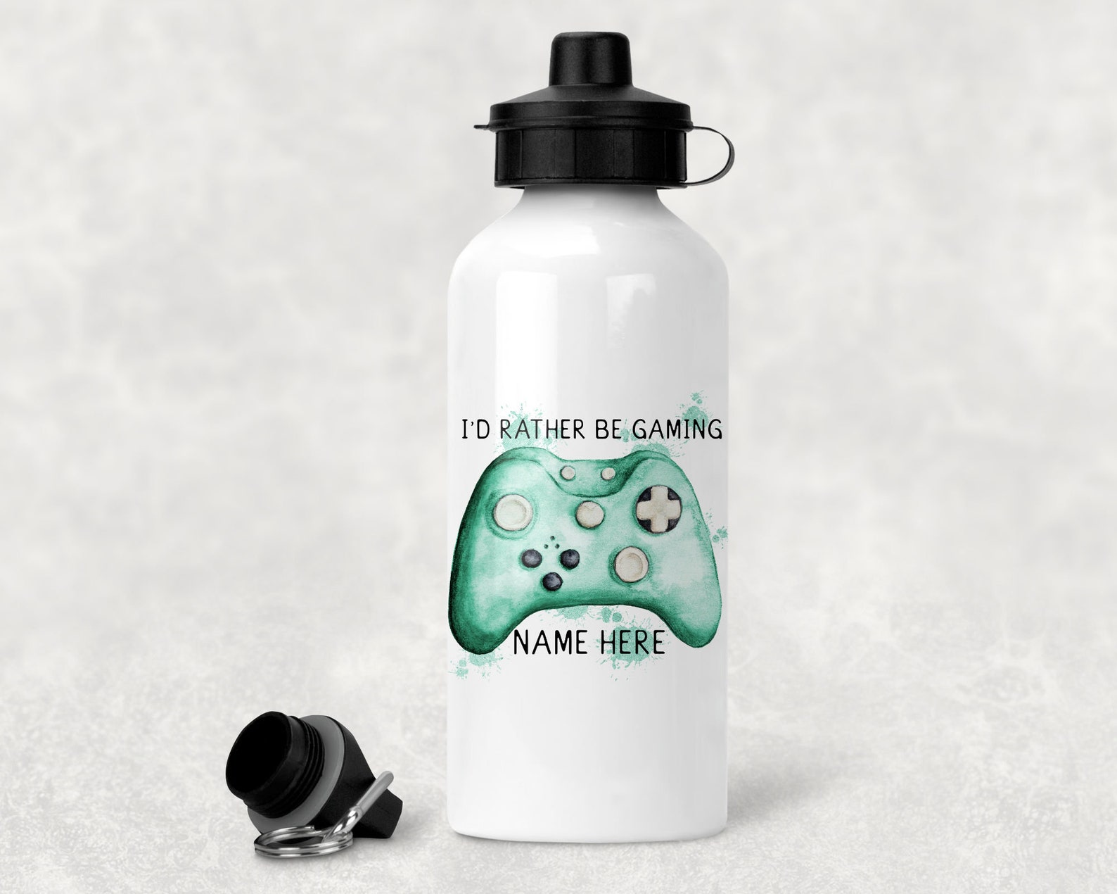 Personalised Water Bottle Gamer Gaming 600ml School - Etsy UK