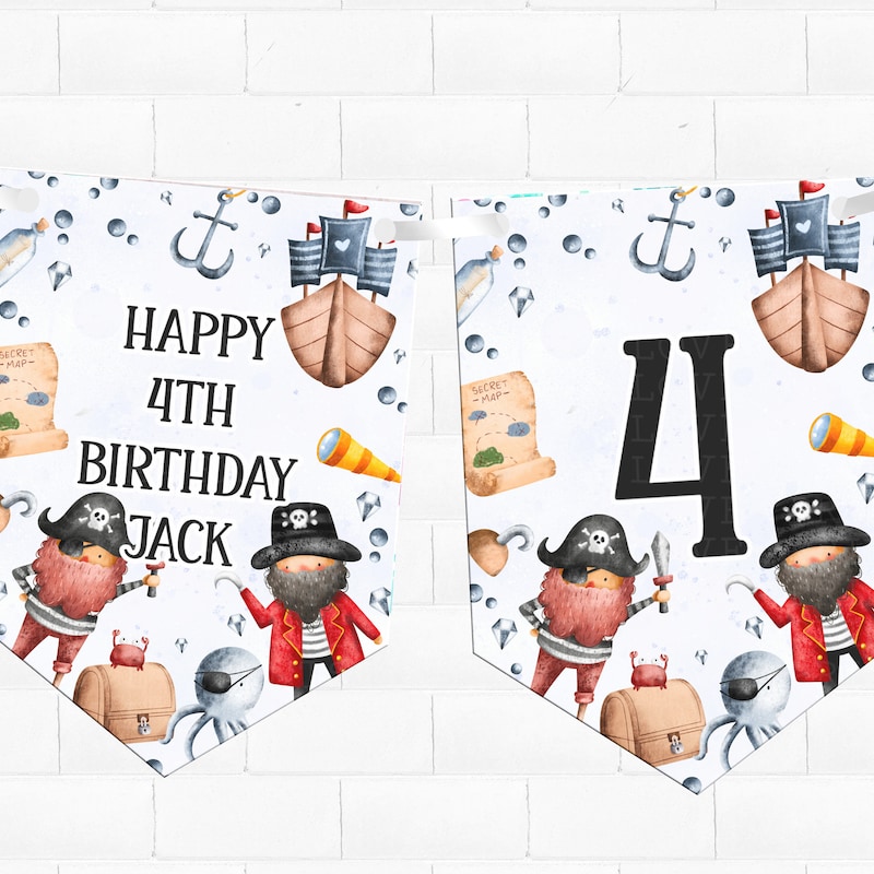 Pirate Bunting - Etsy UK