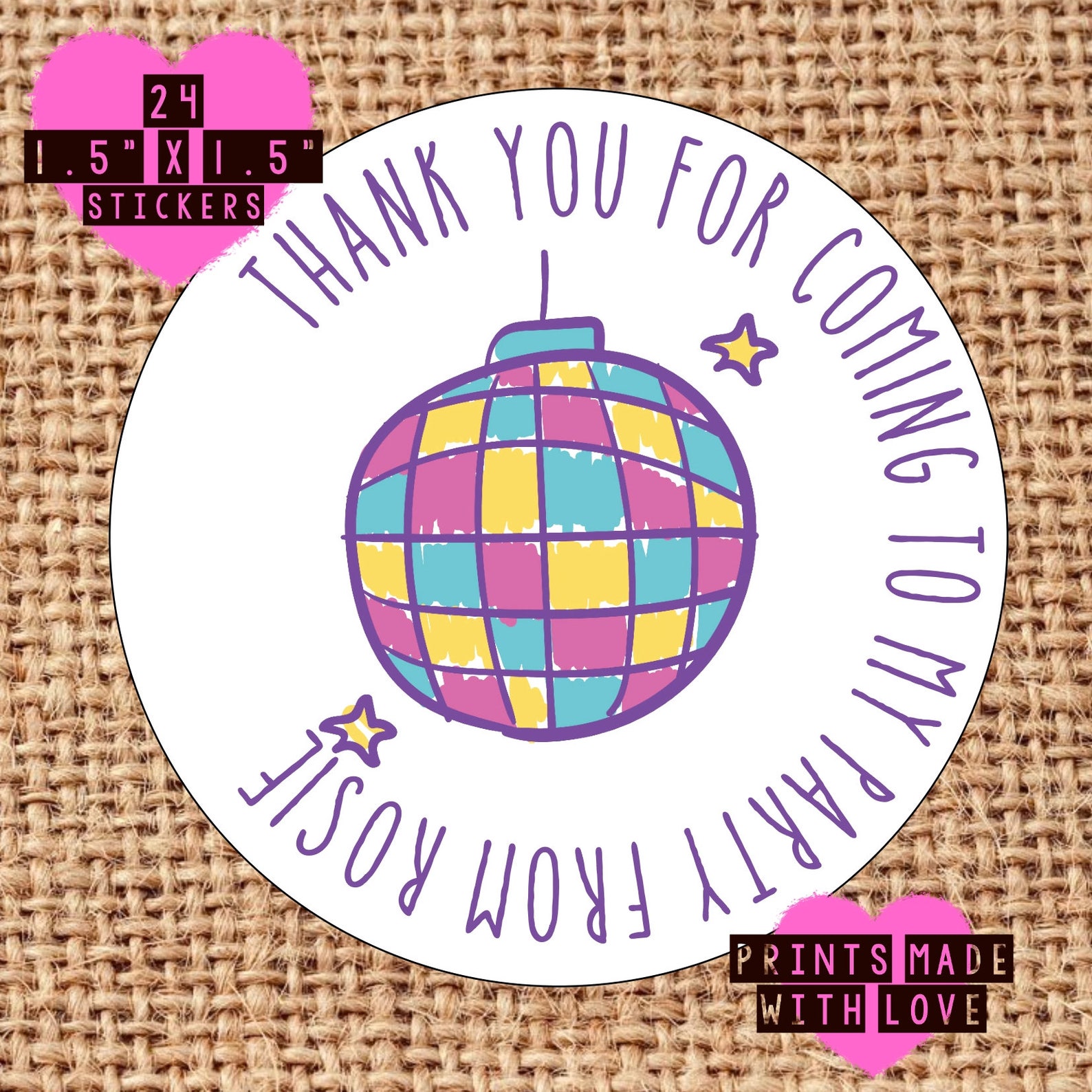 80s Party Labels . Disco Party Stickers . I Love 80s . Disco - Etsy UK