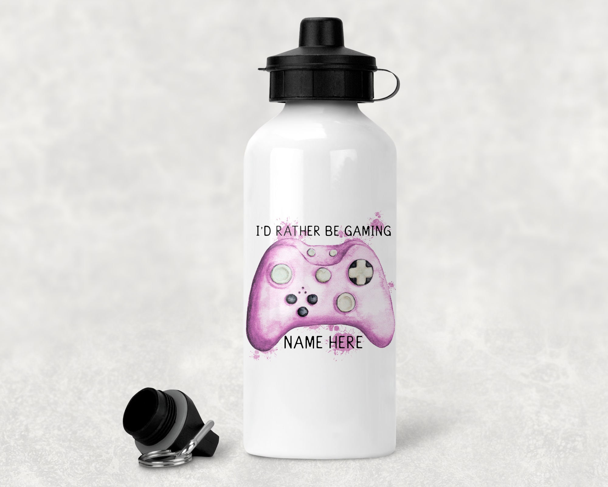 Personalised Water Bottle , Gamer , Gaming , 600ml , School Sports ...