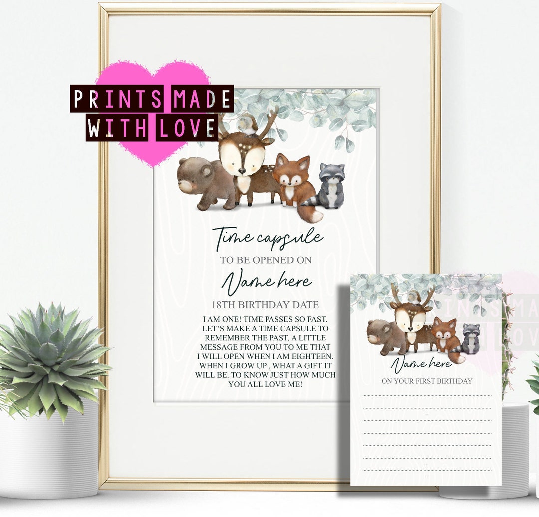 First Birthday Time Capsule , Wishes for Child , 1st Birthday ...