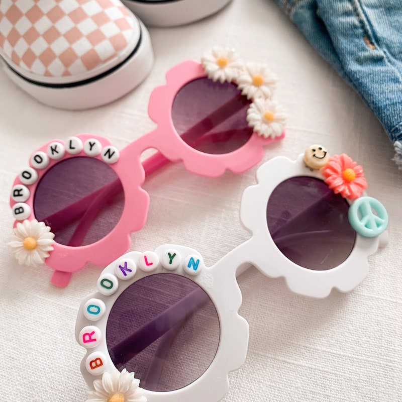 Flower Sunglasses - Etsy