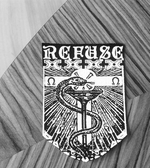 Refuse Iron on Patch | Etsy
