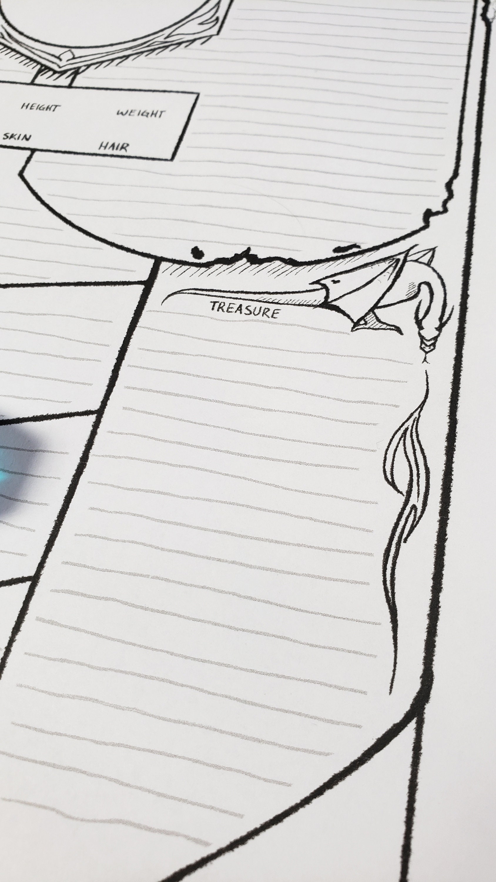 Dragons and Banners Character Sheet D&D 5e Hand Illustrated - Etsy