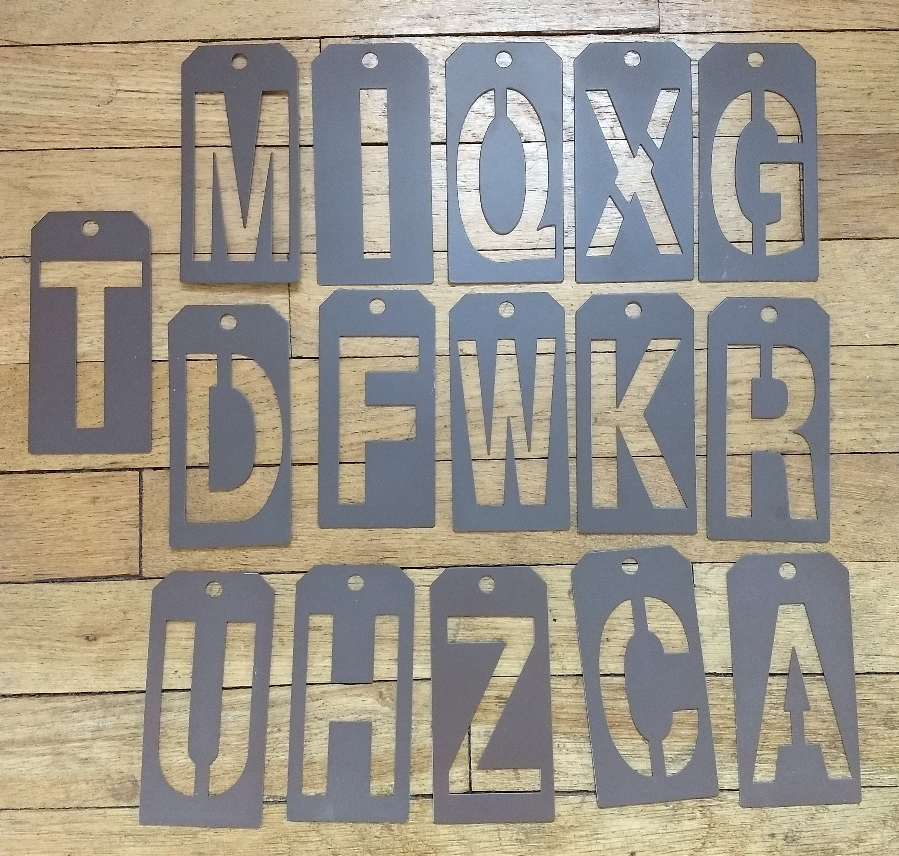 Tools Home & Living Metal Letter Stencils 5 Inches Alphabet Stencils ...