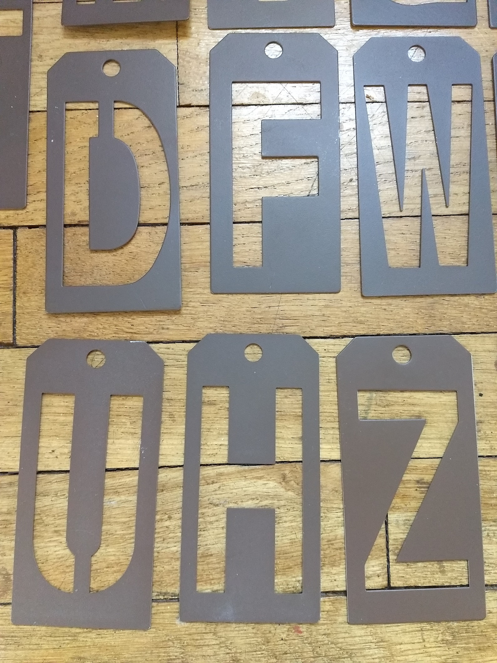 Metal Letter Stencils 5 Inches Alphabet Stencils Steampunk | Etsy