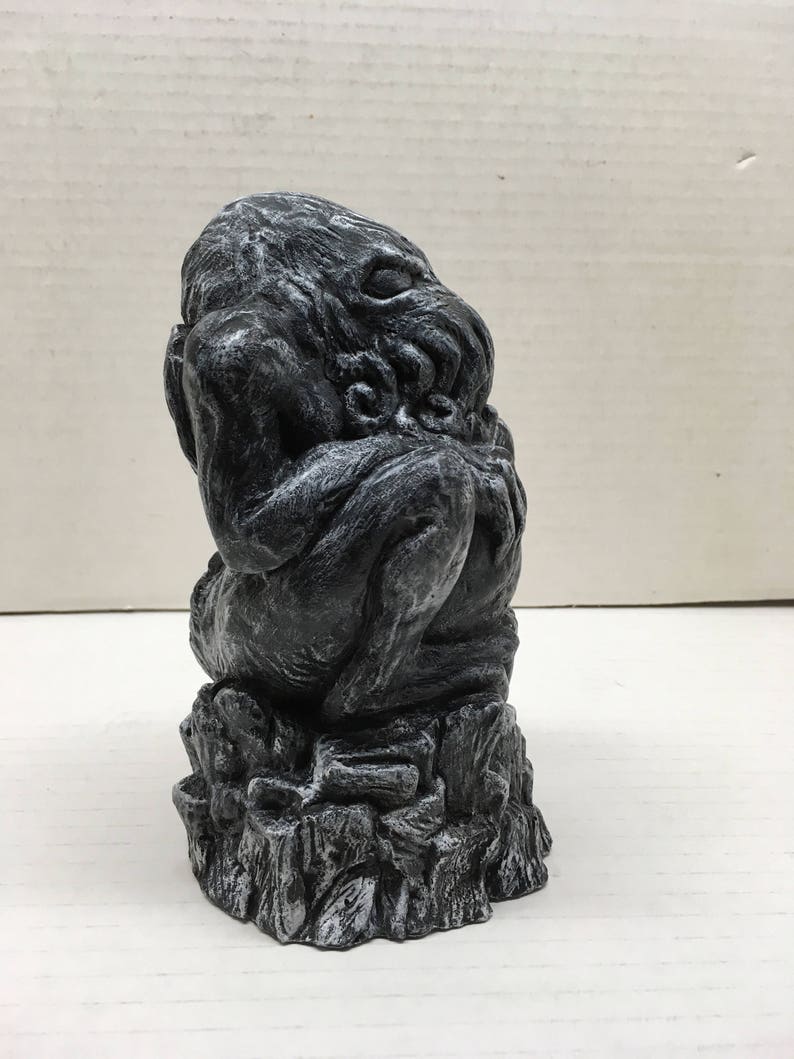 Cthulhu Statue HP Lovecraft Bust Hand Made Cosmic Horror Great Old One ...
