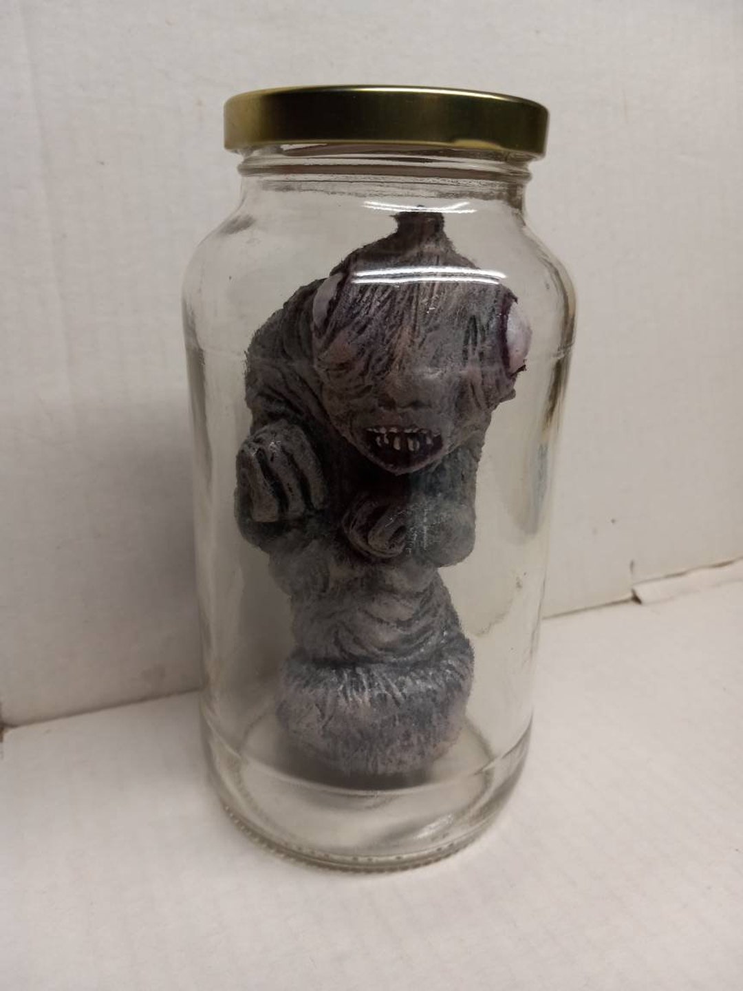 Mutant Worm Baby Fetus in Ragu Jar Handmade Latex Horror Halloween ...