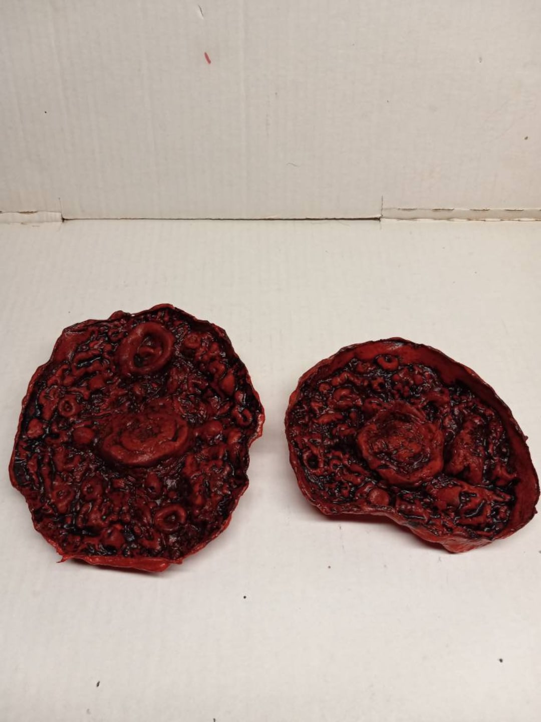 2 Bloody Severed Head Neck Stump Covers Hand Made Horror Painted Latex ...