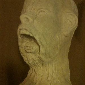 Raw Jawless Latex Zombie Face #9 Mask Prosthetic Hand Made Horror ...