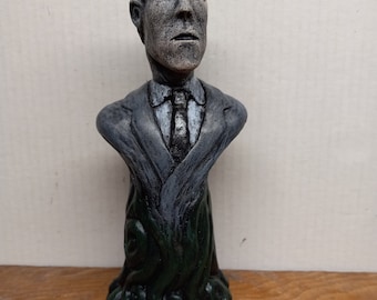Cthulhu Statue HP Lovecraft Bust Hand Made Cosmic Horror Great Old One ...