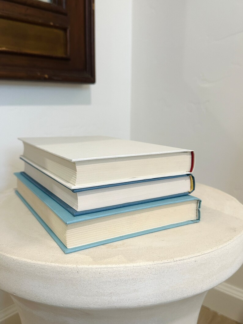 Blue Book Decor Decorative Blue Book Set Blue Books Blue Books Staging ...