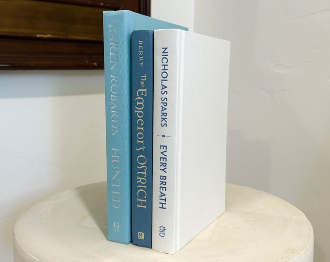 Blue Book Decor- Decorative Blue Book Set - Blue Books - Blue Books ...
