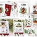 Lumberjack Buffet Cards, Woodland Place Card Template, Winter Birthday ...