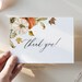 Thank You Cards Fall Wedding Thank You Card Template - Etsy
