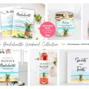 Printable Summer Birthday Gift Tags, Beach Birthday Thank You Tags ...