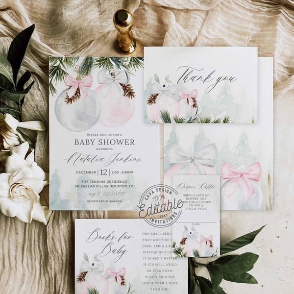 December Baby Shower Invitation - Etsy