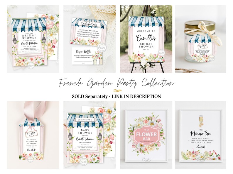 Editable Garden Party Welcome Sign Floral Bridal Shower - Etsy