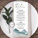 Printable Woodland Menu Card Template, Forest Menu Card, Recption Menu ...