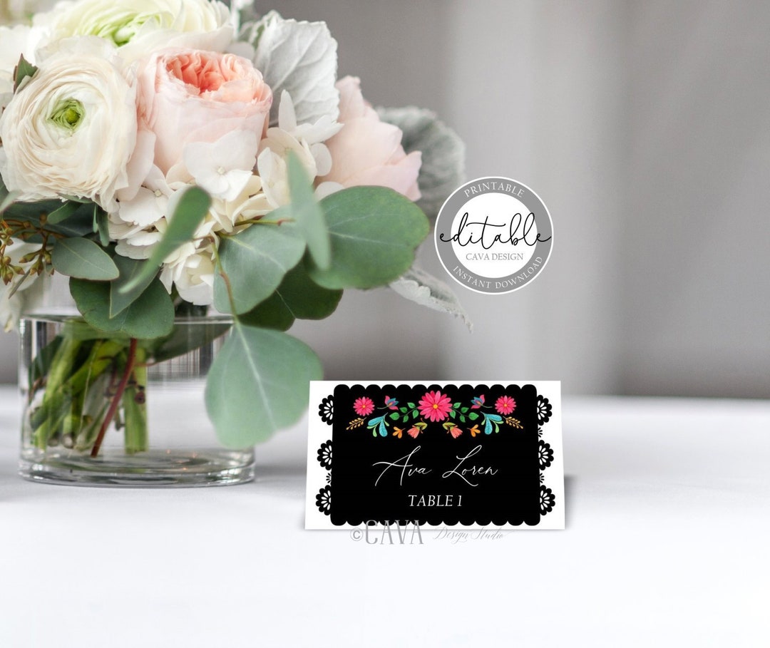 PRINTABLE Place Cards, Table Signs, Wedding Place Cards, Wedding Name ...