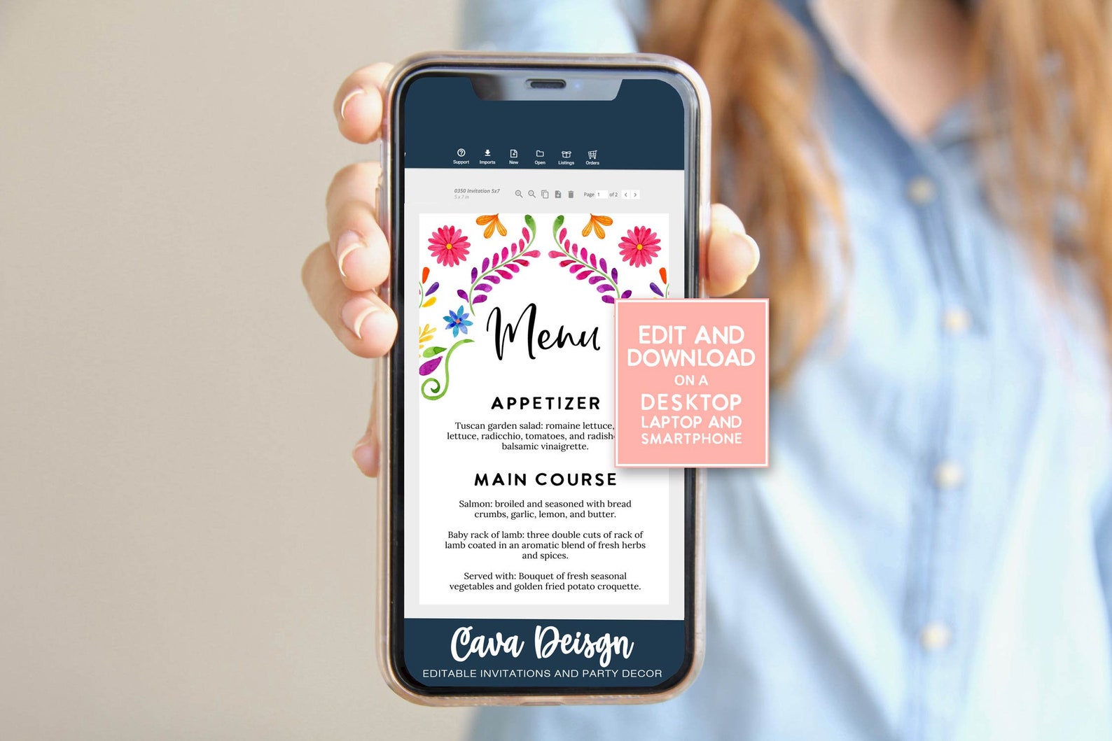 Fiesta Place Card Template Mexico Themed Wedding Place Card - Etsy