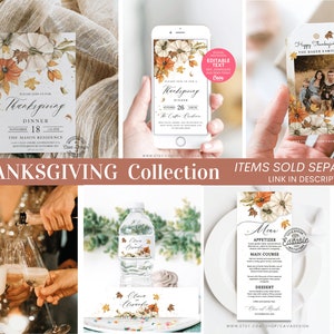 Thank You Cards Fall Wedding Thank You Card Template - Etsy