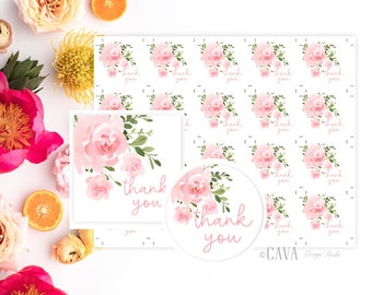 Tea Rose Flower Tags Round Gift Tags Set of 10 - Etsy