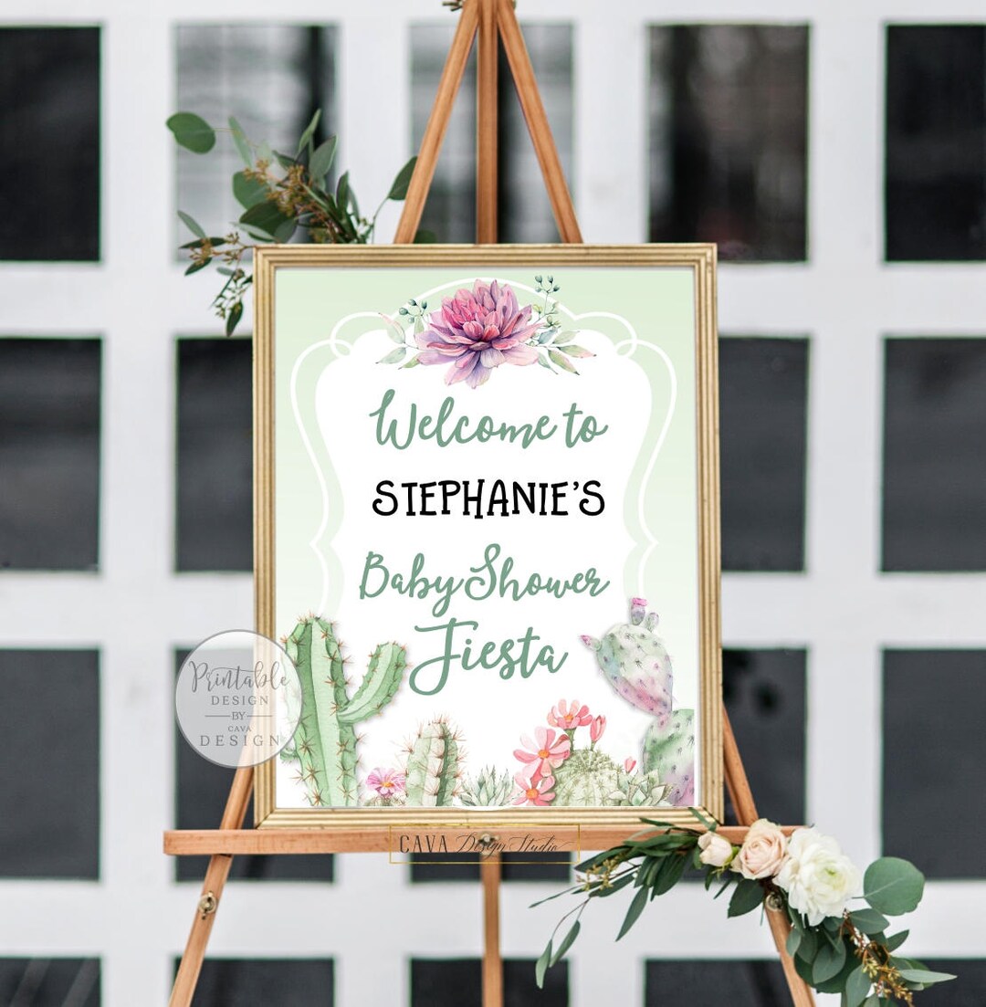 Welcome Printable Sign, Boho Baby Shower, Digital Welcome Sign, Welcome ...