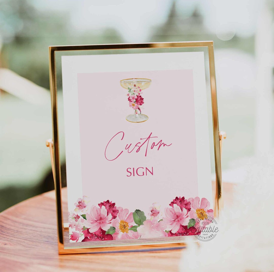 Pearls and Prosecco Bridal Shower Custom Signs, Prosecco Bridal Shower ...