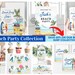 Beach Birthday Theme Party Bundle, Summer Birthday Invitation Set, Surf ...
