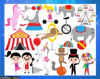 Circus Digital Clipart Set / Instant Download 13002 - Etsy Canada
