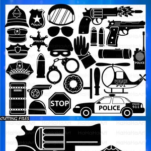 Police Monogram Digital Cutting Files Svg Png Eps Jpg Dxf Graphic ...