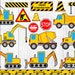 Construction Clipart / Cutting Files svg png jpg dxf digital | Etsy