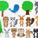 Forest Animals Clip art / Cutting Files svg png jpg dxf | Etsy