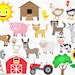 Farm Animals Clipart / Cutting Files Svg Png Jpg Dxf Eps Digital ...