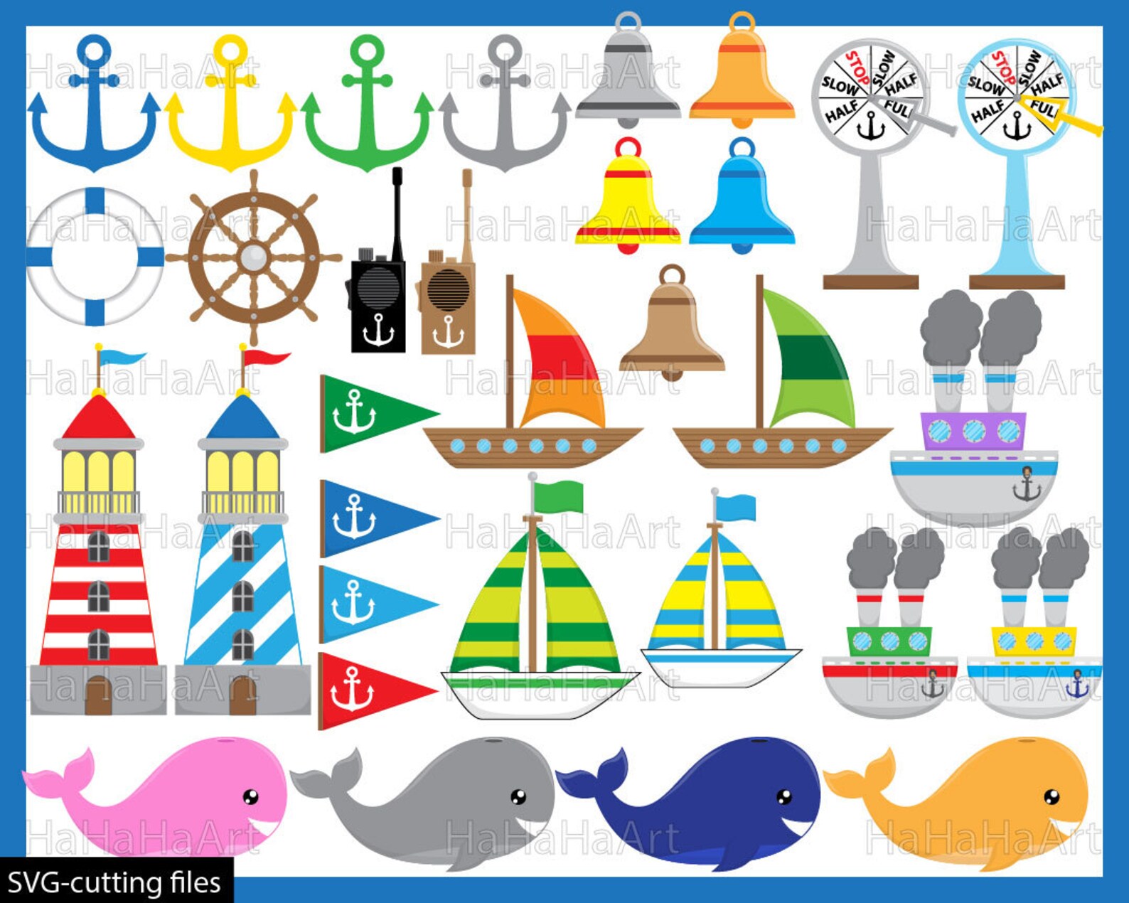 The Nautical Props Cutting Files SVG JPG Digital Graphic | Etsy