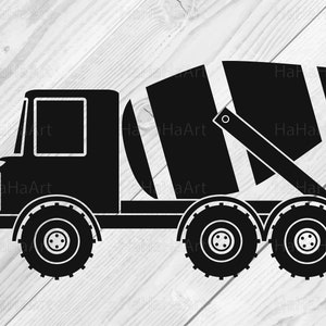 Cement Truck Monogram Clip Art / Cutting Files Svg Png Jpg Dxf Digital ...