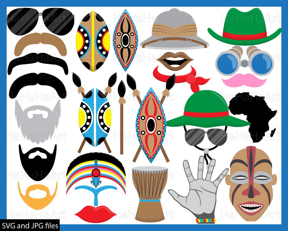 Africa Props Cutting Files SVG JPG Digital Graphic Design - Etsy
