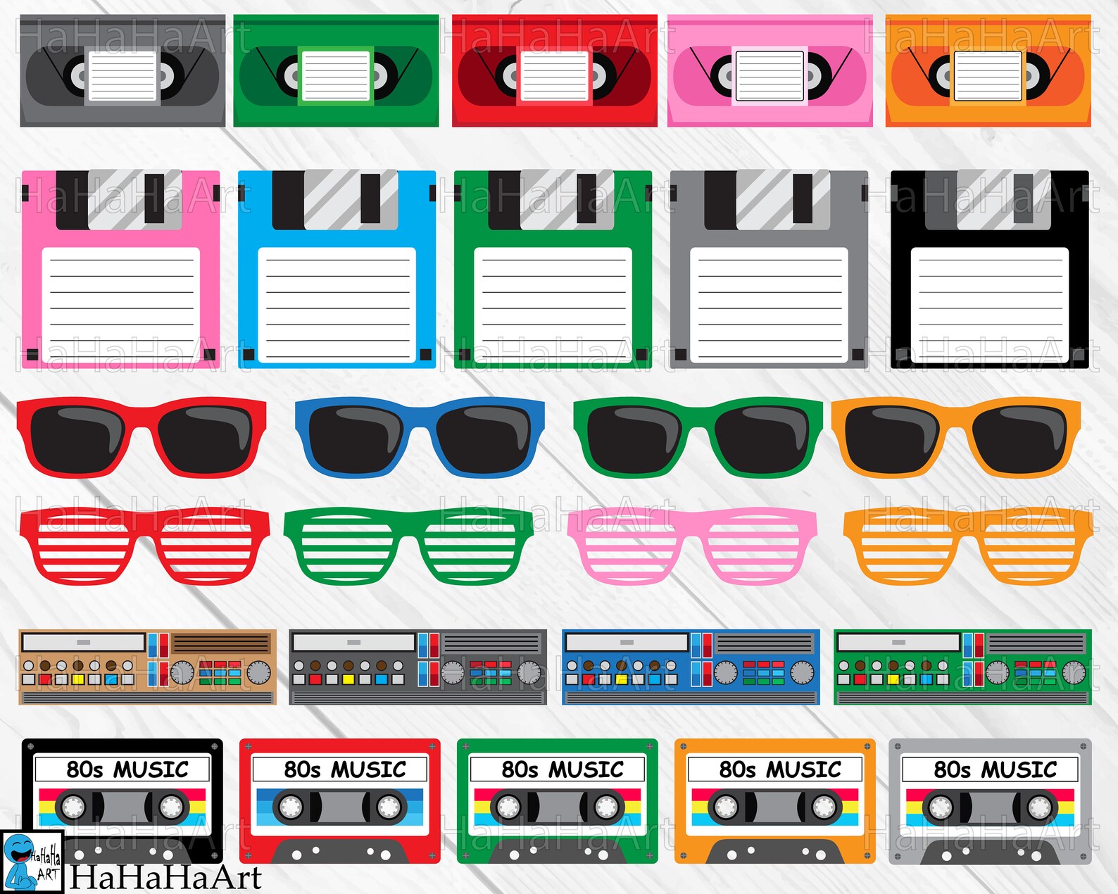 I Love The 80s v2 Clip art / Cutting Files svg eps dxf png | Etsy