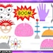 Crazy Scientist Props Clipart PDF JPG Digital Graphic Design Commercial ...