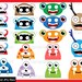 Cute Monsters Props V2 Clipart PDF JPG Digital Graphic Design ...