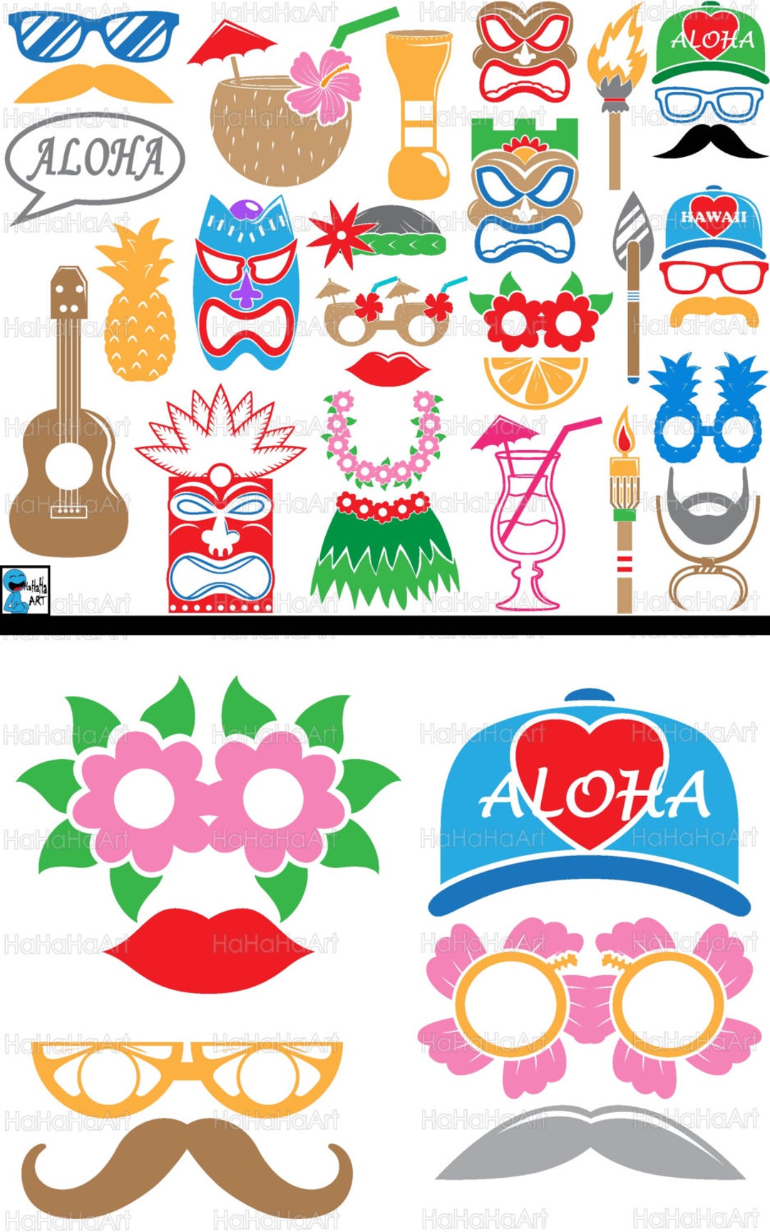 Hawaii Monogram SVG: Aloha Graphics, Hawaiian Luau (digital Files) - Etsy
