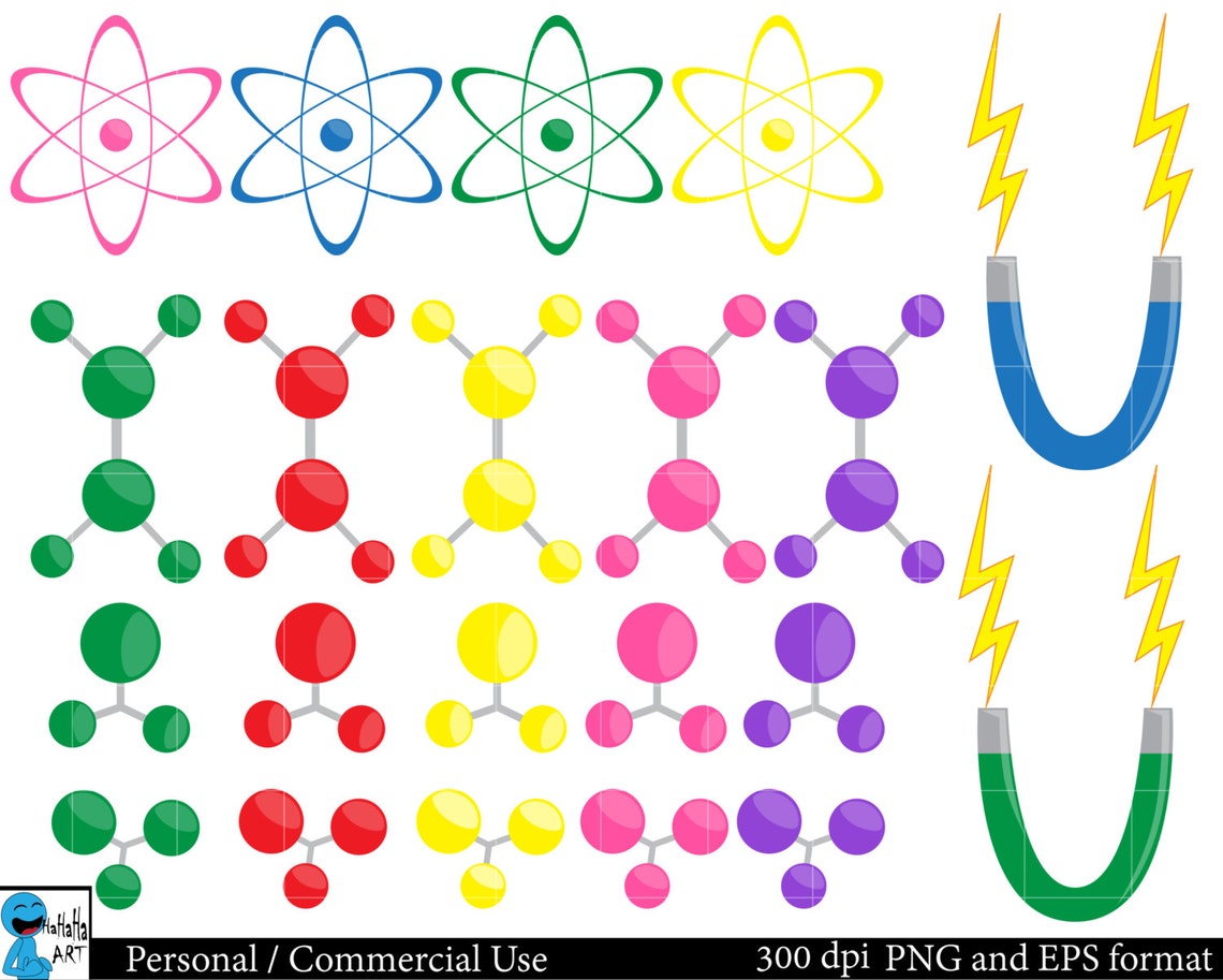 Laboratory Set Clipart Digital Clip Art Graphics Personal | Etsy