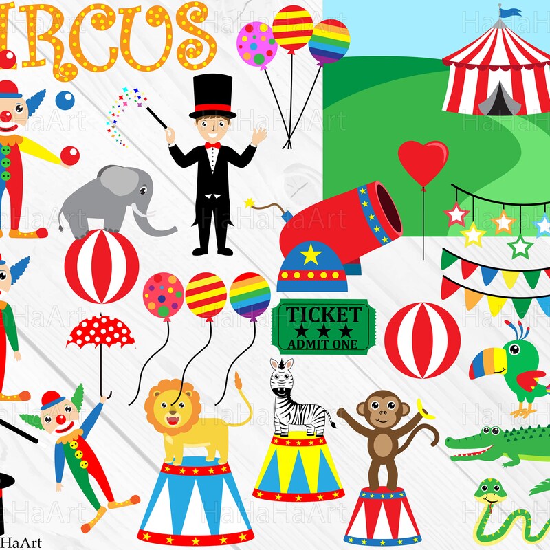 Circus Cut Out - Etsy